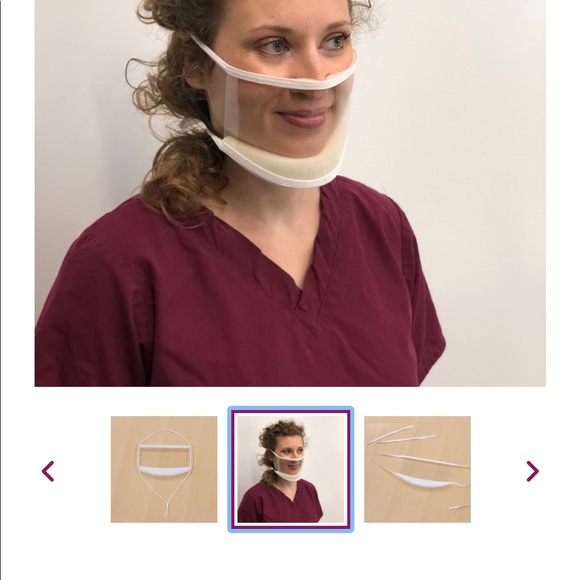 Clear Mask | Accessories | Transparent Clear Mask Adult Size Whiteclear ...
